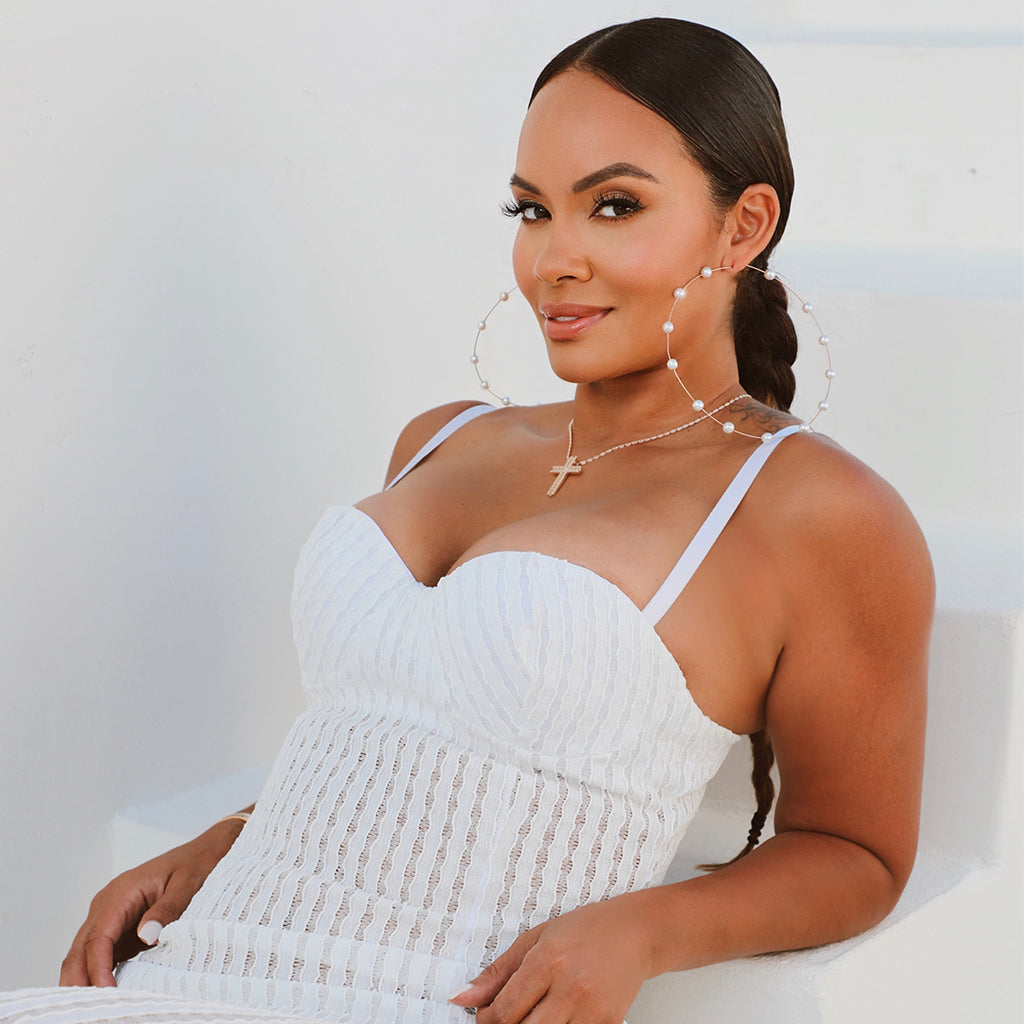 Pearl Hoops - Gold – BX Glow